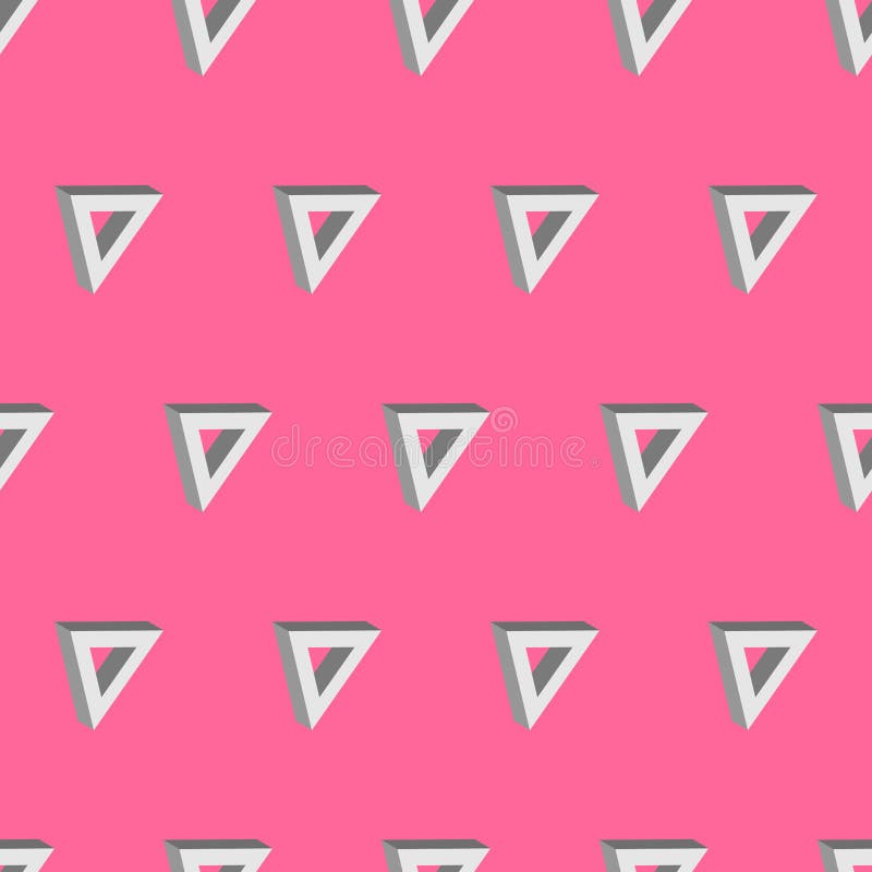 3d Seamless Triangle Background Pink Stock Vector - Illustration of ...