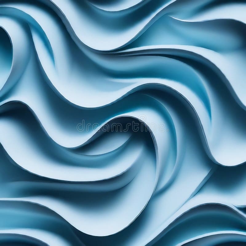 3d Seamless Wave Background Wallpaper Stock Illustration - Illustration ...