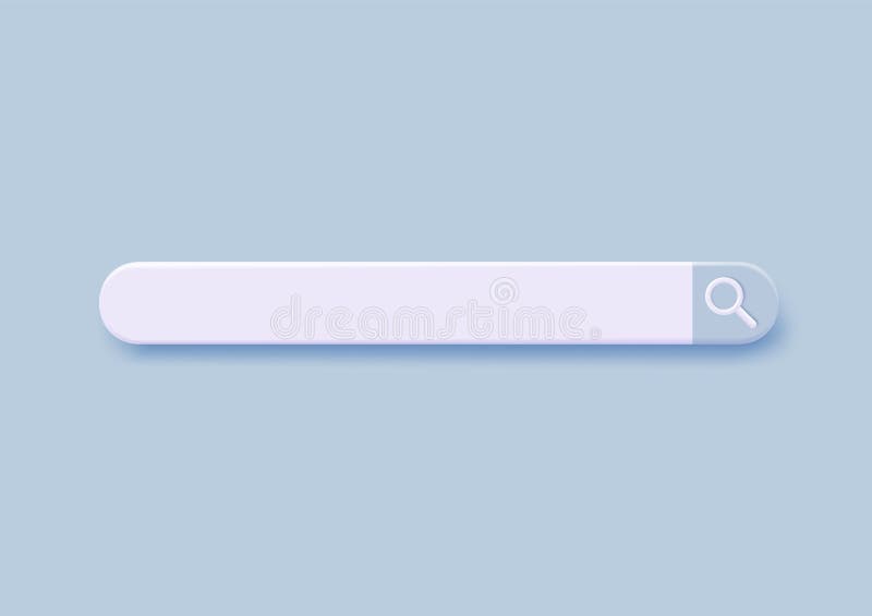 3D search bar. stock vector. Illustration of click, button - 237122224