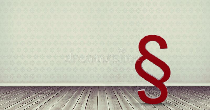 3D Section Icon on Floor in Room Stock Illustration - Illustration of ...