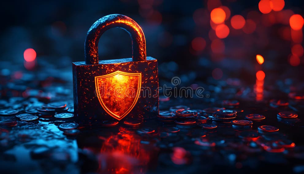 3D Secure Online Payment System with Shields and Locks Stock Photo - Image of websecurity ...
