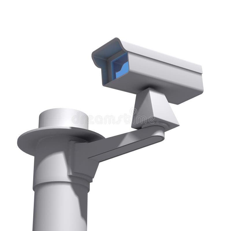 3d Security camera stock illustration. Illustration of look - 42129522