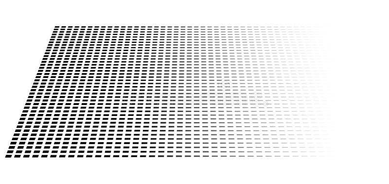 3d Segmented, Dashed Lines Geometric Pattern. Vanish, Diminish Lines in ...