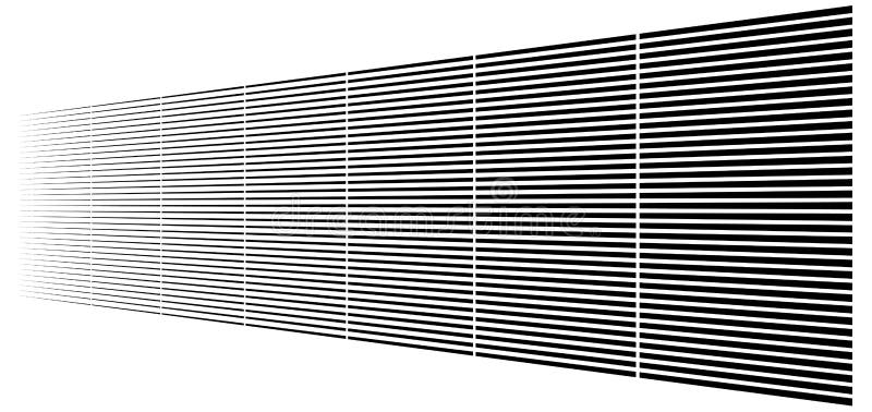 3d Segmented, Dashed Lines Geometric Pattern. Vanish, Diminish Strips ...