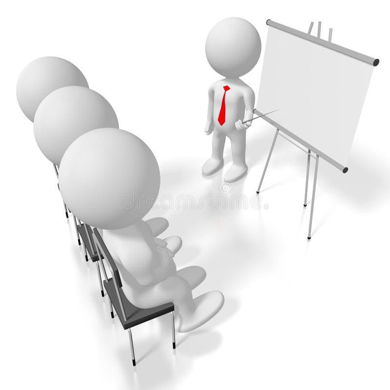 3D Seminar/ Training/ Case Study/ Conference Concept Stock Illustration ...