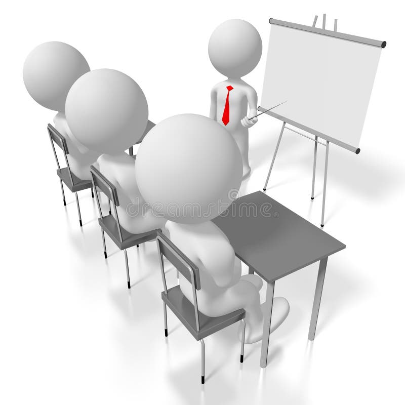 Conference Concept White Cartoon Characters Series Stock Illustrations ...