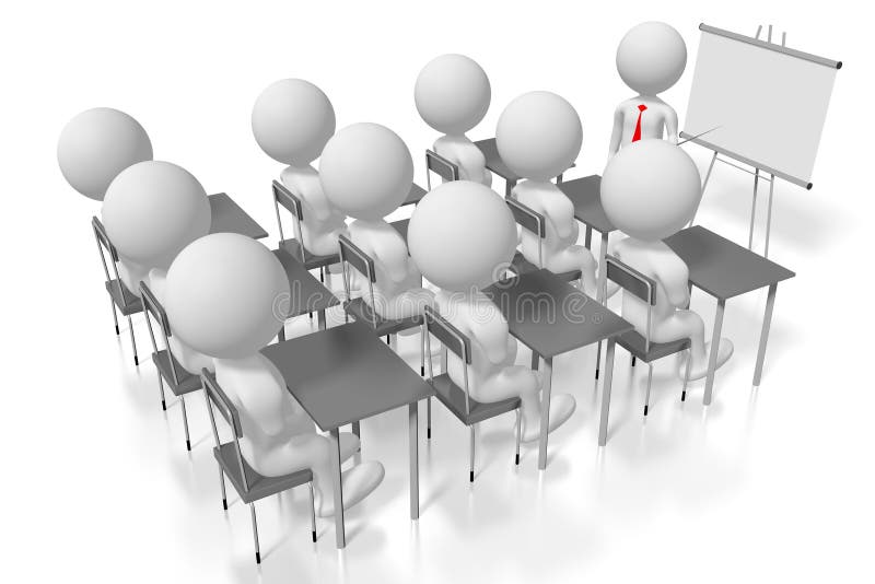 Conference Concept White Cartoon Characters Series Stock Illustrations ...