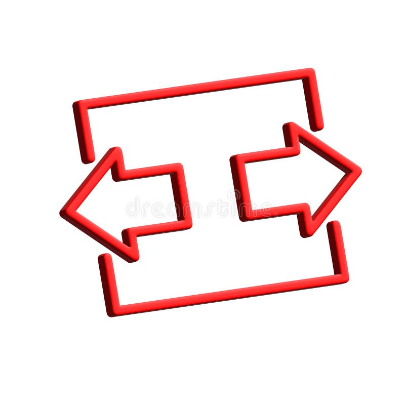 3D Separate Thin Outline Symbol Icon Design Vector Illustration. Stock ...