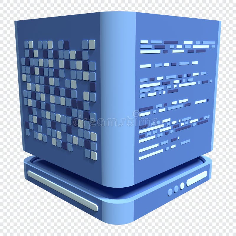 3d-serverpictogram. Computer Server 3d Renderpictogram. Cloud Computing ...