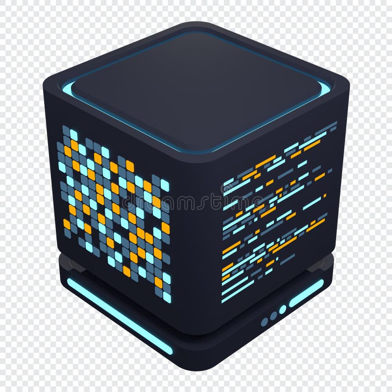 3d-serverpictogram. Computer Server 3d Renderpictogram. Cloud Computing ...