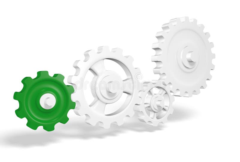 3d set of cogs stock photo. Image of joined, abstract - 30427118