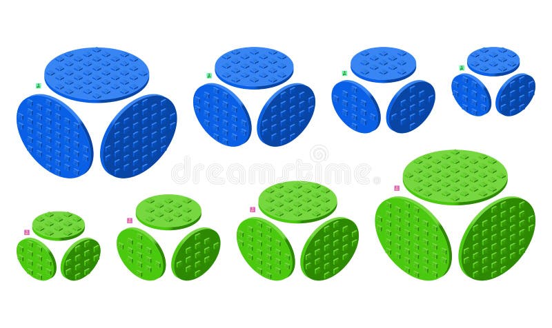 3d Set of Colored Constructor Kit in Isometry. Sticks. Vector ... 3d Set of Colored Constructor Kit in Isometry. Sticks. Vector ...