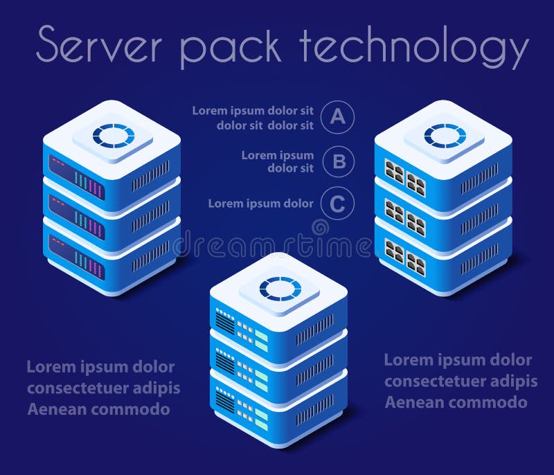 Server network technology stock vector. Illustration of connection ...