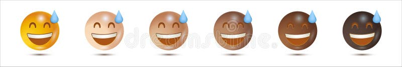 Realistic Emoticon. Isolated in White Background. Vector Emoji. Stock ...