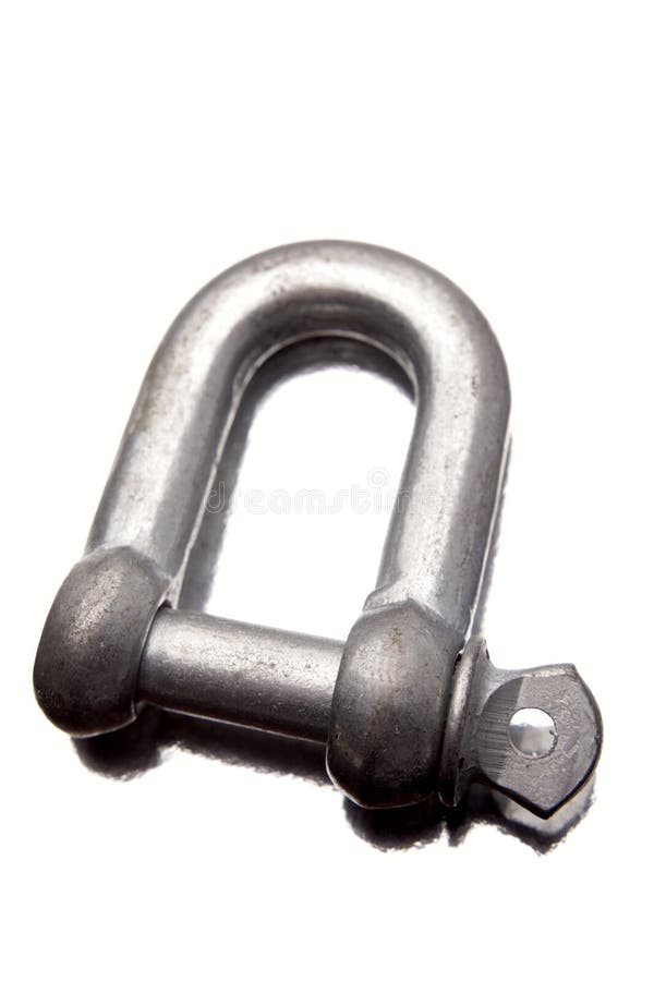 D-shackle stock photo. Image of still, chrome, shackle - 10160336