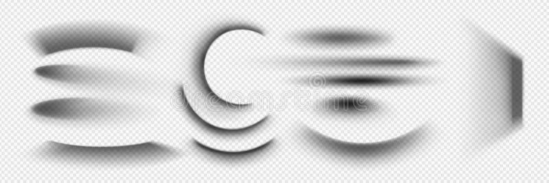 3d Shade Box Effect. Realistic Black Vector Shadow Stock Illustration ...