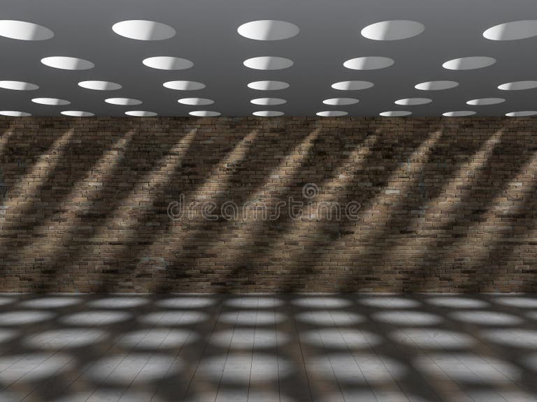 3D Shadow Effect on Wall & Floor Stock Image - Image of sunlight ...
