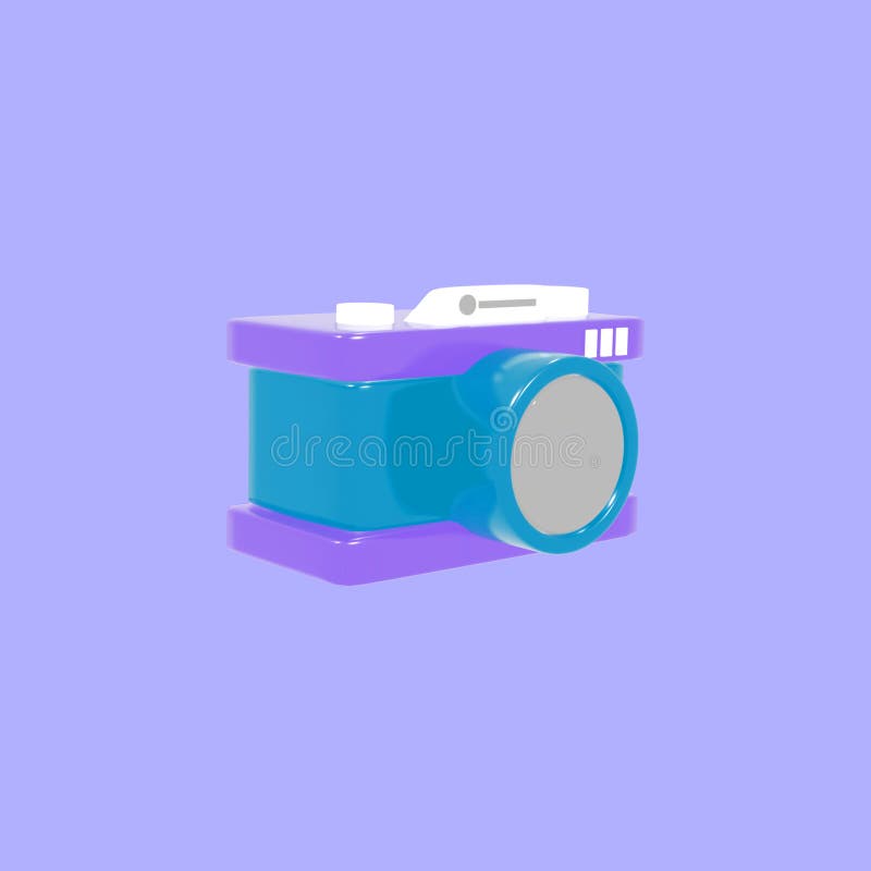 3d Shape of Camera Illustration Stock Illustration - Illustration of ...