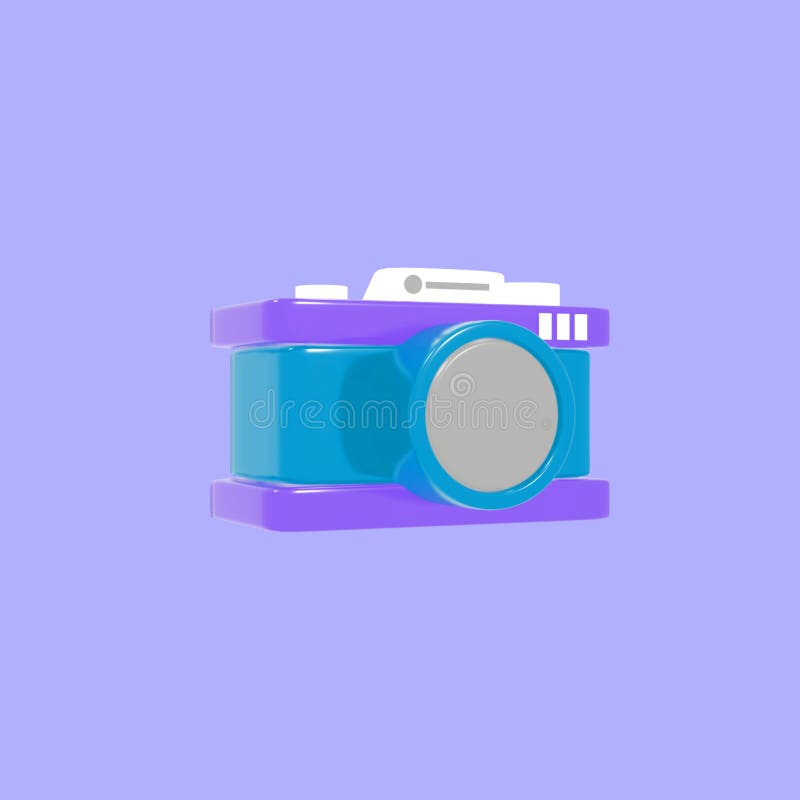 3d Shape of Camera Illustration Stock Illustration - Illustration of ...