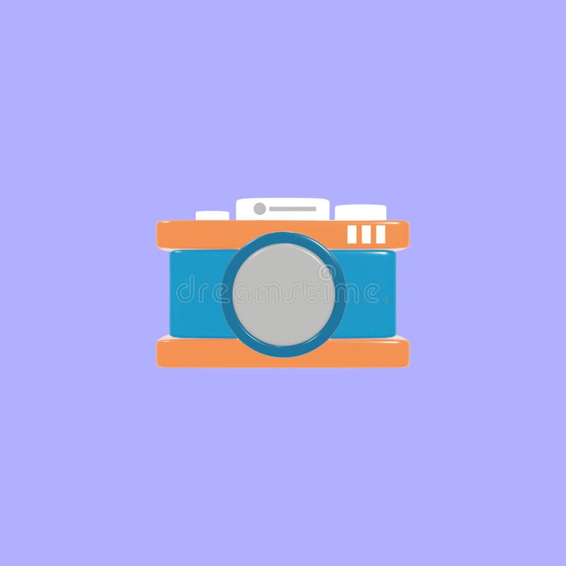 3d Shape of Camera Illustration Stock Illustration - Illustration of ...
