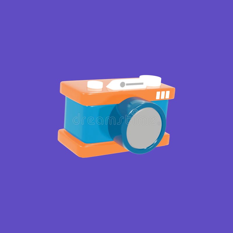 3d Shape of Camera Illustration Stock Illustration - Illustration of ...