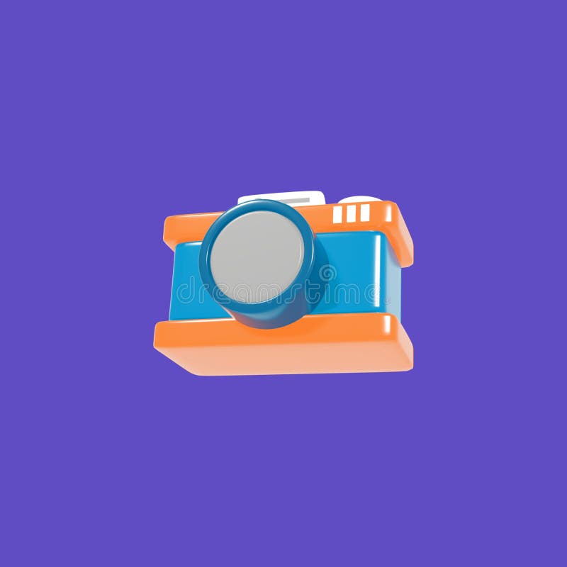 3d Shape of Camera Illustration Stock Illustration - Illustration of ...