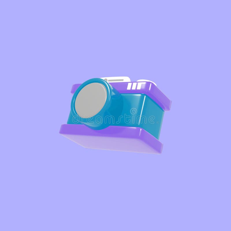 3d Shape of Camera Illustration Stock Illustration - Illustration of ...