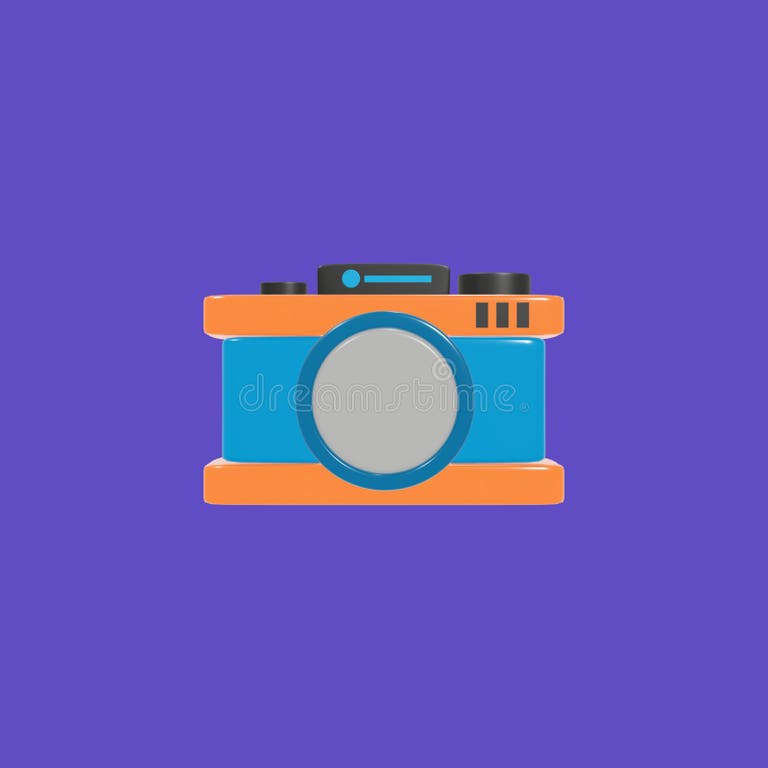 3d Shape of Camera Illustration Stock Illustration - Illustration of ...
