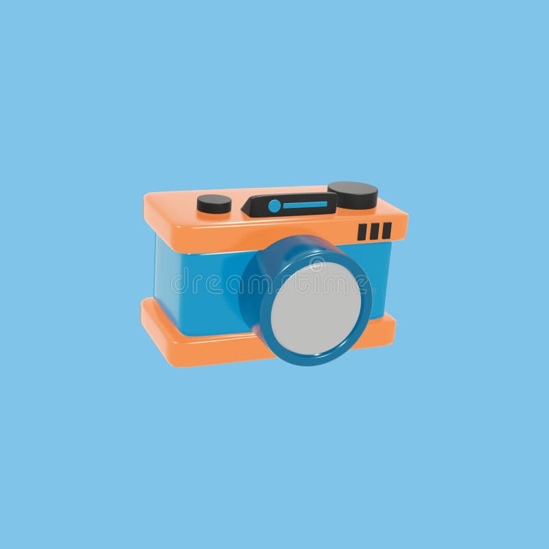 3d Shape of Camera Illustration Stock Illustration - Illustration of ...
