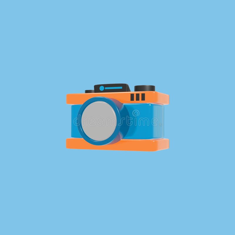 3d Shape of Camera Illustration Stock Illustration - Illustration of ...