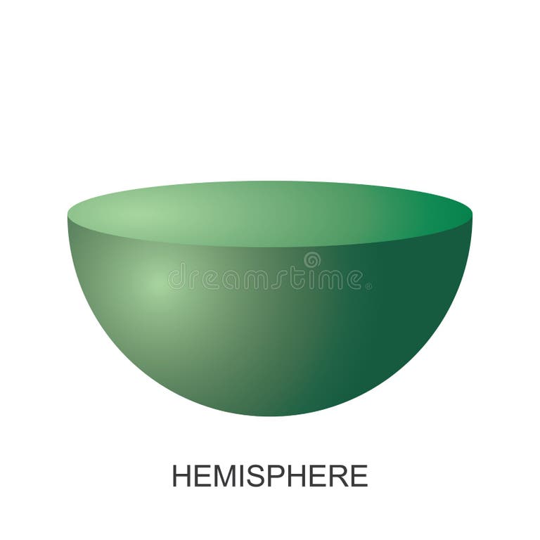 3d shape-hemisphere vector stock vector. Illustration of material ...