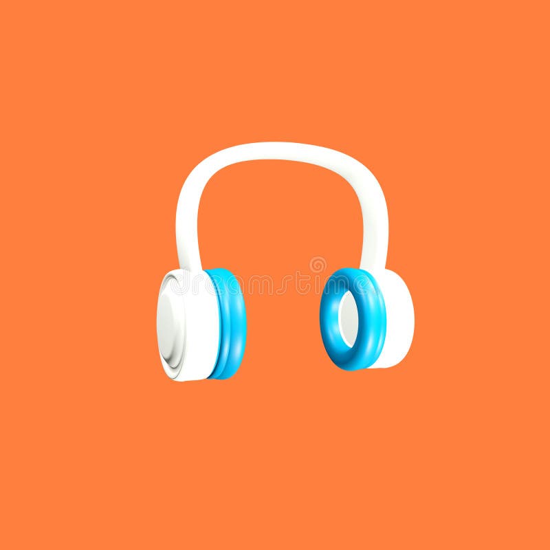 3d Shape Illustration of a Headset Stock Illustration - Illustration of ...
