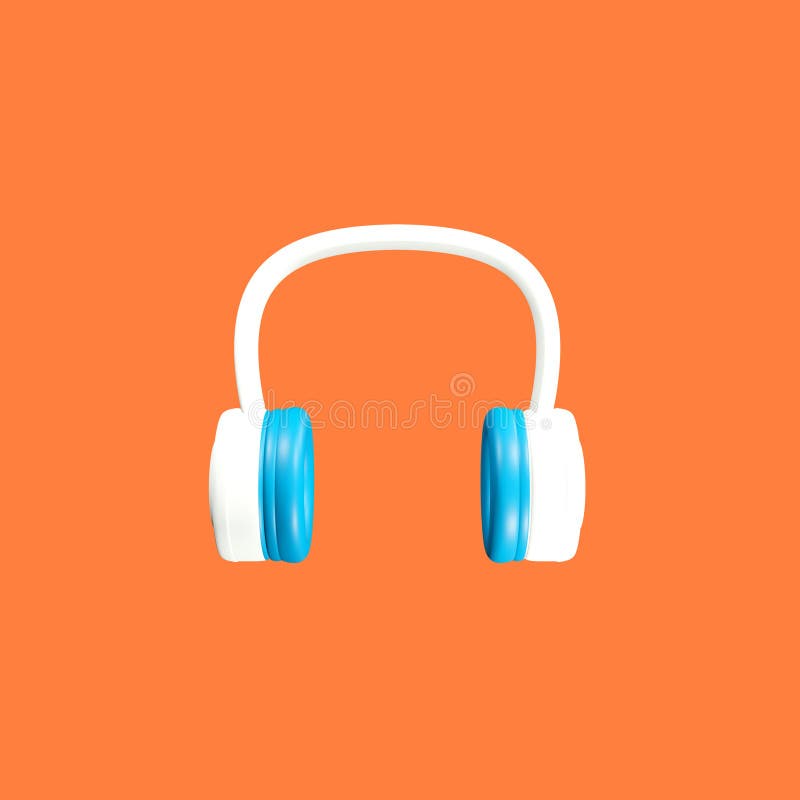 3d Shape Illustration of a Headset Stock Illustration - Illustration of ...