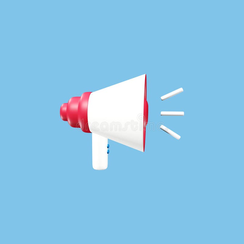 3d Shape Illustration of Loudspeaker Stock Illustration - Illustration ...