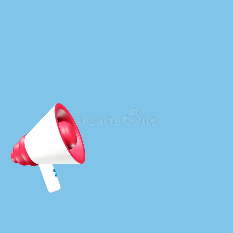 3d Shape Illustration of Loudspeaker Stock Illustration - Illustration ...