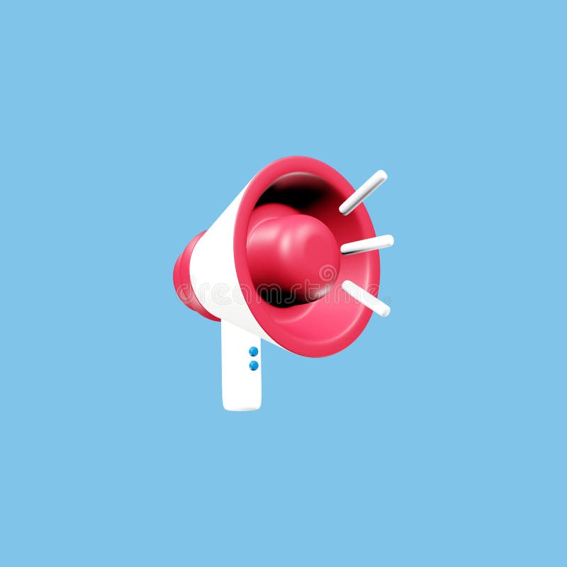 3d Shape Illustration of Loudspeaker Stock Illustration - Illustration ...