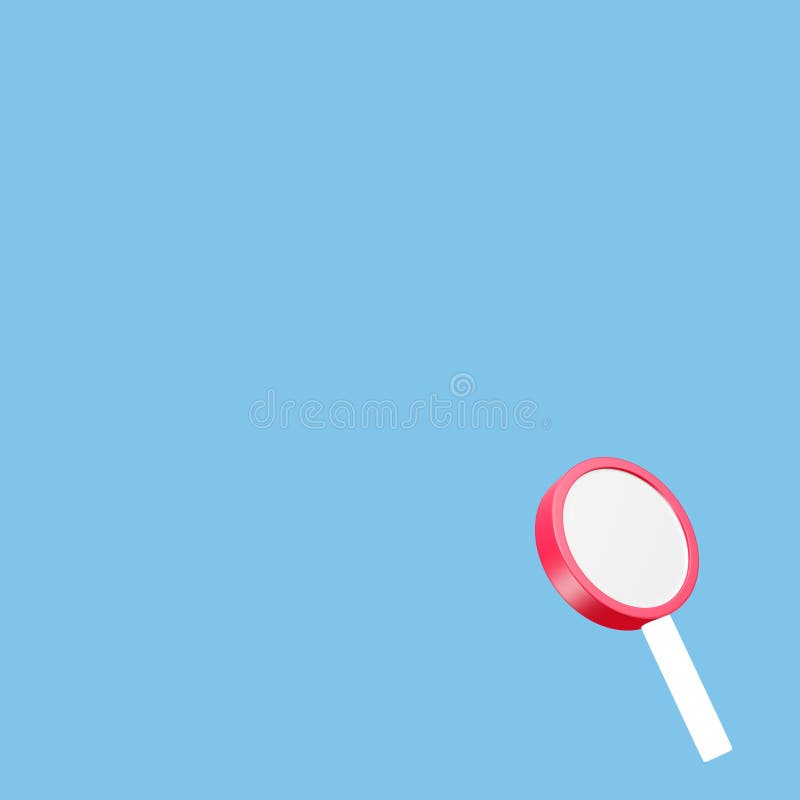 3d Shape Magnifying Glass Illustration Stock Illustration ...