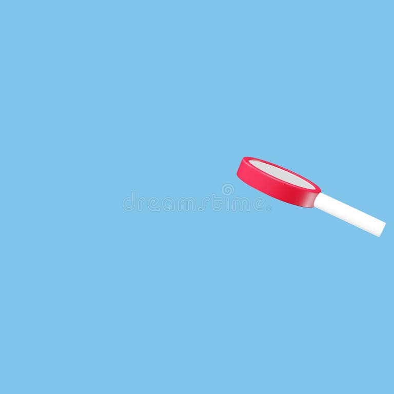 3d Shape Magnifying Glass Illustration Stock Illustration ...