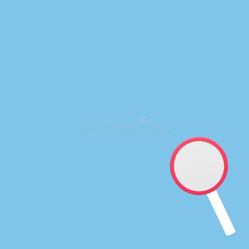 3d Shape Magnifying Glass Illustration Stock Illustration ...