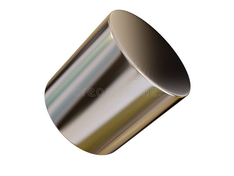 3d Shape, Metal Geometric Figure. 3d Render. Stock Illustration ...