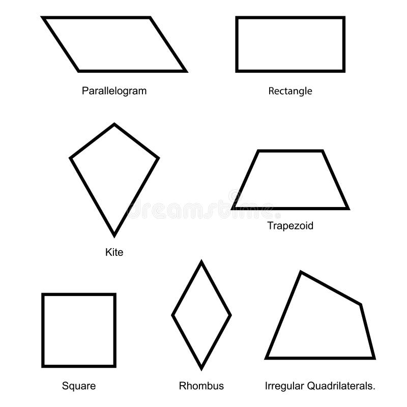 2d Shape Set Isolated on White Background Vector.illustration Eps10 ...