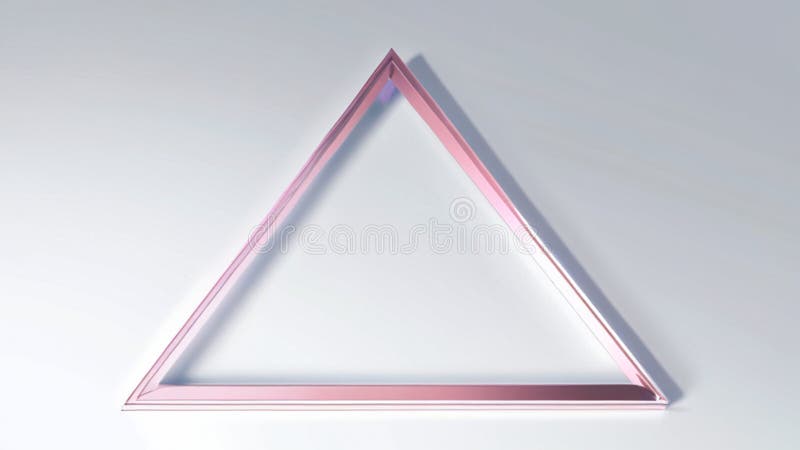 A 3D Shaped Designed Triangle Cube. Stock Illustration - Illustration ...