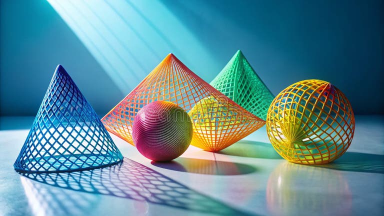 3D Shapes Nets Worksheet Printable Math Resource for Visual Learners ...