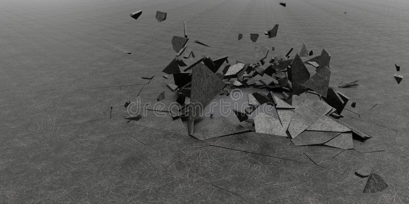 3D Shatter Abstract Wallpaper Background Stock Illustration ...