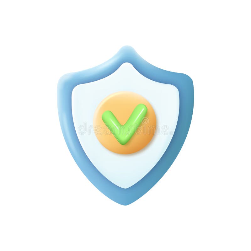 3d Shield Check Mark Icon. Security, Guaranteed Concept Stock Vector ... 3d Shield Check Mark Icon. Security, Guaranteed Concept Stock Vector ...
