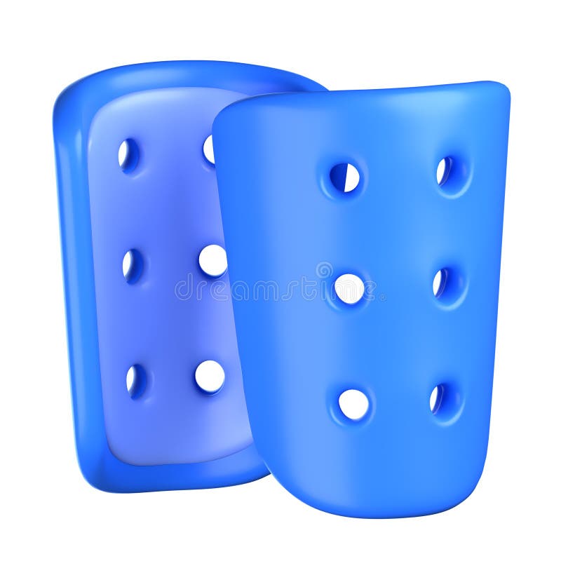 3D Shin Guard Icon stock illustration. Illustration of graphics - 342973107