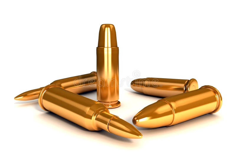 Gold Bullets Background