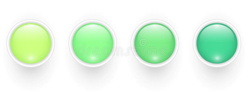 3D Shiny Multicolored Buttons Collection Stock Vector - Illustration of ...