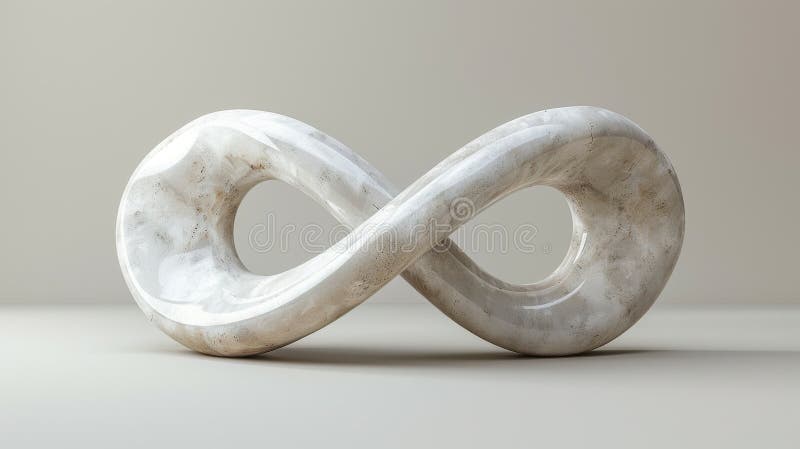 3d Sign in the Form of Infinity. Infinity Icon on a White Background ...