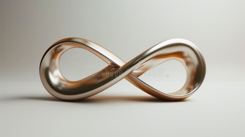 3d Sign in the Form of Infinity. Infinity Icon on a White Background ...